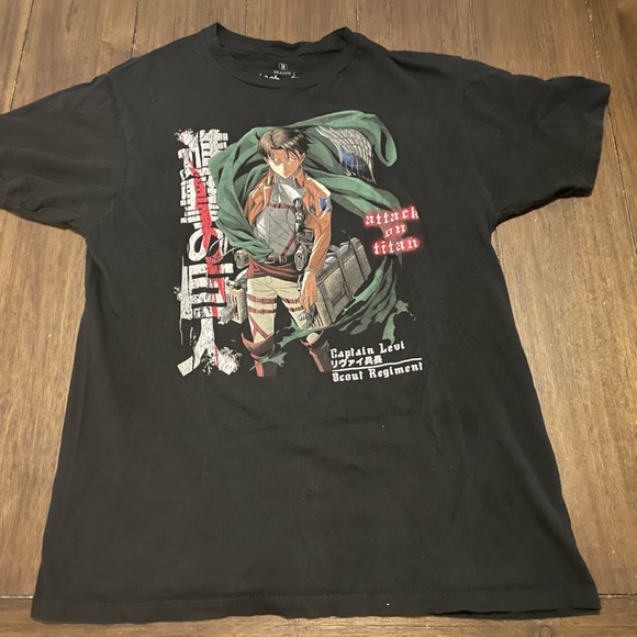 Hot Topic | Shirts | Hot Topic Anime Captain Levi Attack On Titan ...